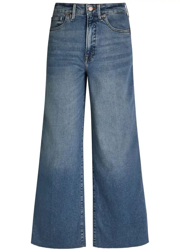 Good American Cropped Straight-leg Jeans