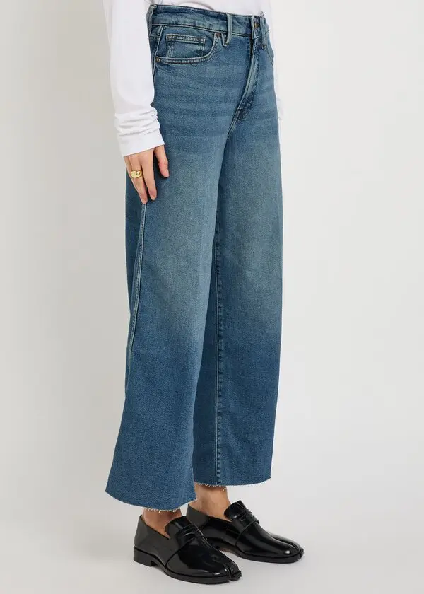Good American Cropped Straight-leg Jeans