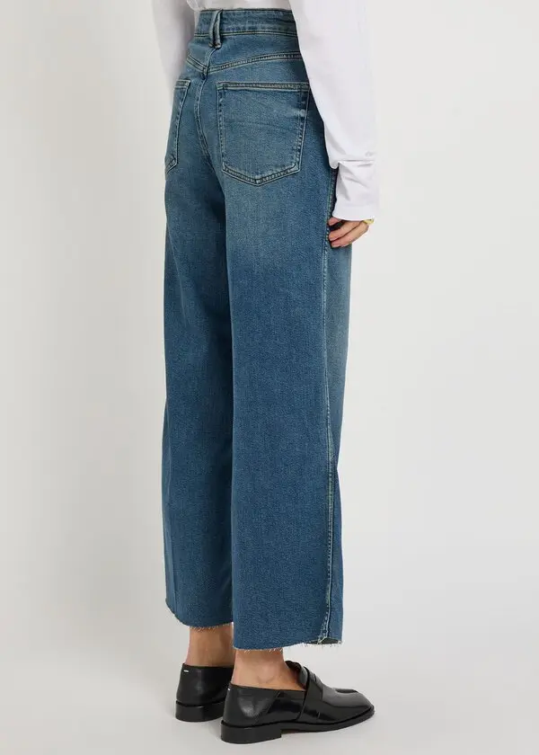 Good American Cropped Straight-leg Jeans