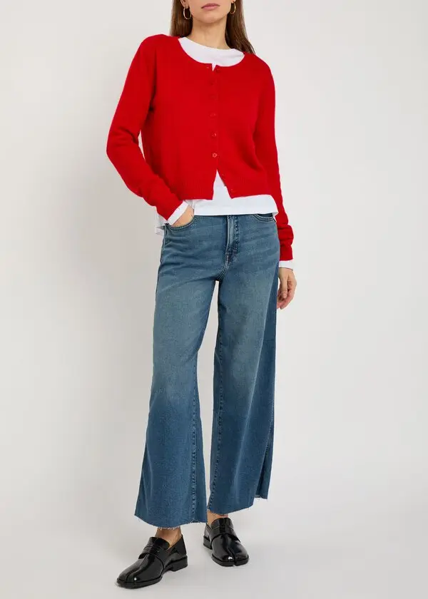 Good American Cropped Straight-leg Jeans