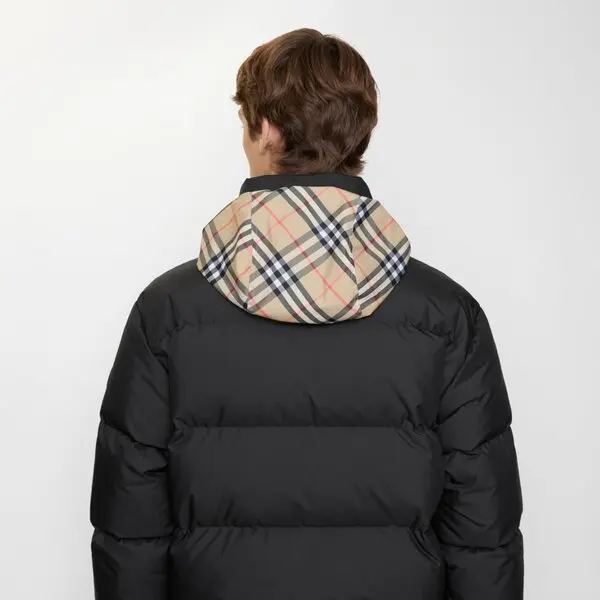 Burberry Checker-tape Snowdon Puffer Jacket