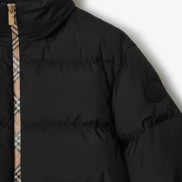 Burberry Checker-tape Snowdon Puffer Jacket