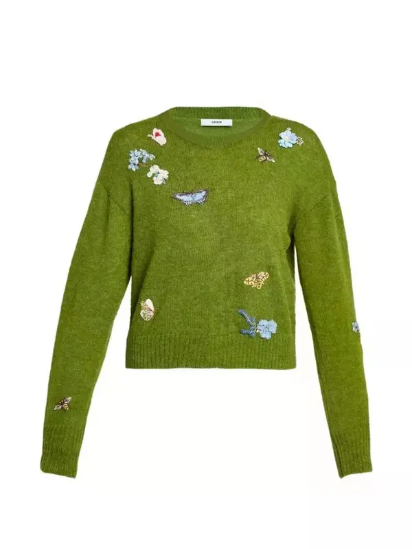 Erdem Embellished Crew-neck Sweater