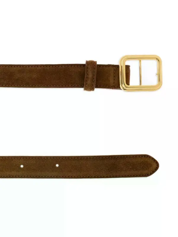 Lié Studio Georgia Calf Suede Belt - Brown