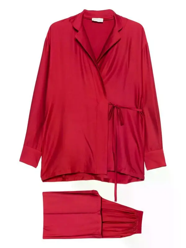 SILKYLICIOUS Silk Pyjama Set - Red