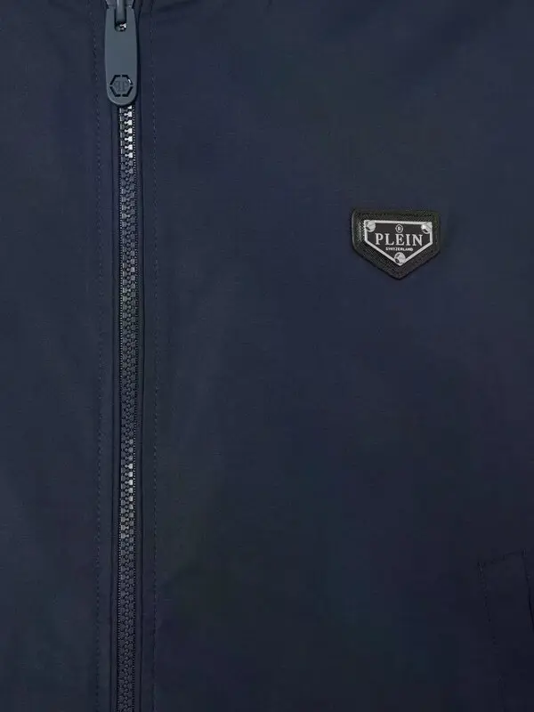Philipp Plein Zip Nylon Bomber Jacket