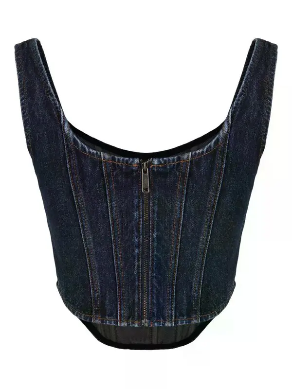 SELF-PORTRAIT Wide Strap Corset Top