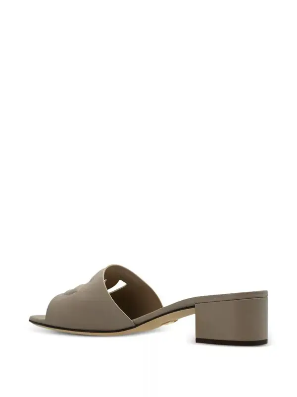 Dolce & Gabbana Cutout Block-heel Sandals - Neutrals