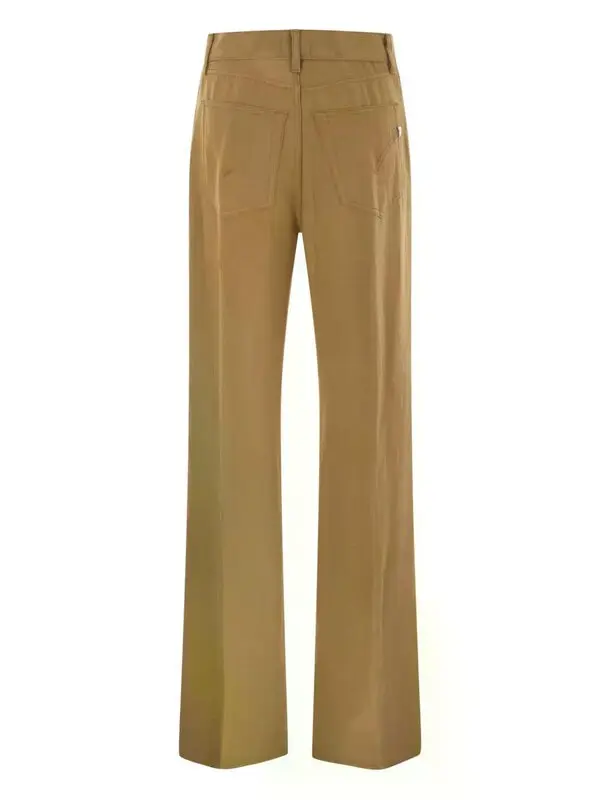 DONDUP Five-pocket Wide Leg Trousers - Brown