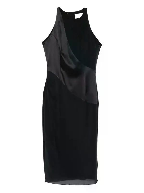 BOTSI Asymmetric-design Midi Dress
