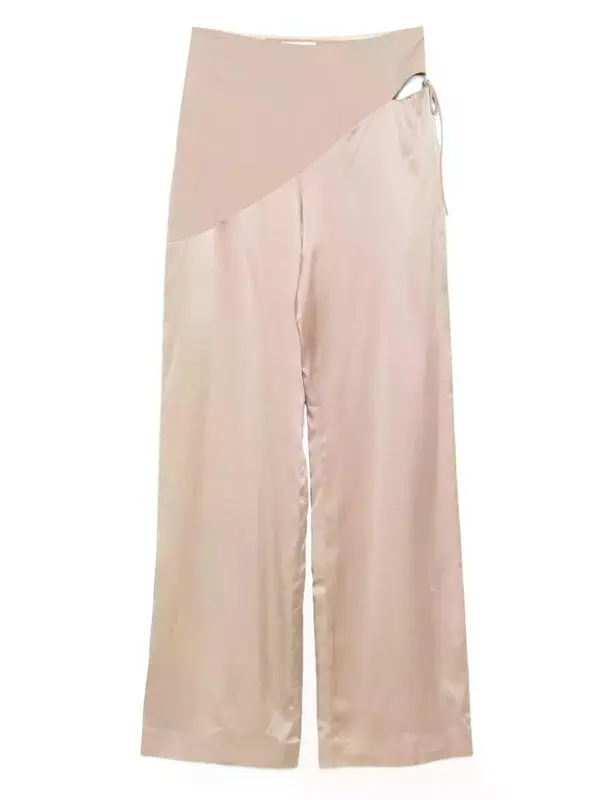 BOTSI Cut-out Tie Detailed Trousers