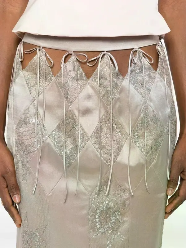 Botsí Lumiere Diamond-lace Midi Skirt