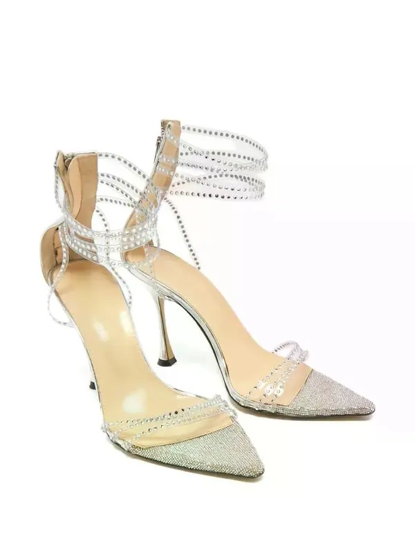 Mach & Mach Crystal-embellished Pointed Sandals