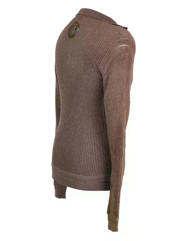 Gianfranco Ferre Knitted Pointed-collar Sweater