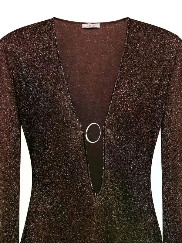 Oseree Lumière Mini Dress - Brown