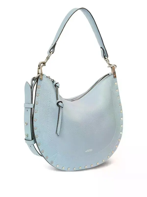 Isabel Marant Étoile Oskan Soft Zip Leather Crossbody Bag - Blue