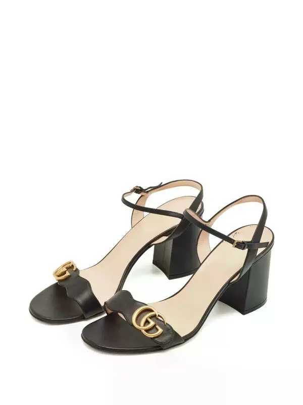 Gucci Gg Marmont Leather Sandals