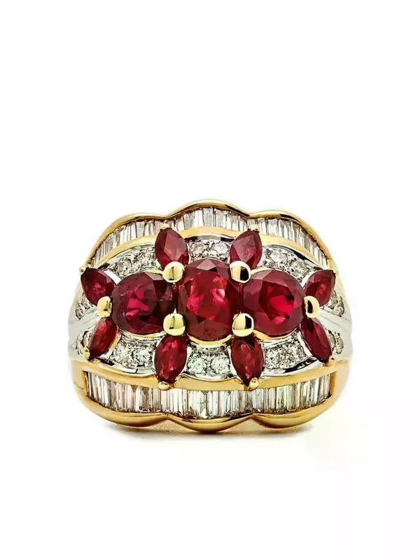 JEWELS AFICIONADO 18k Yellow Ruby And Diamond Ring - Gold
