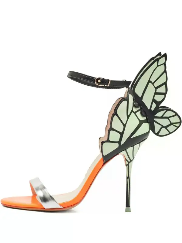 SOPHIA WEBSTER Evangeline Butterfly-wing Stiletto Sandals