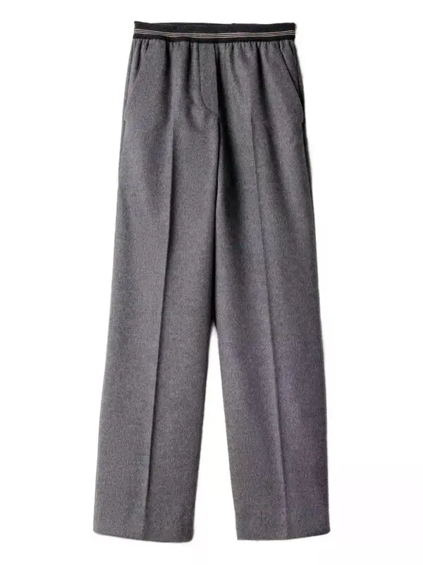 Miu Miu Straight Trousers With Elasticated Waistband