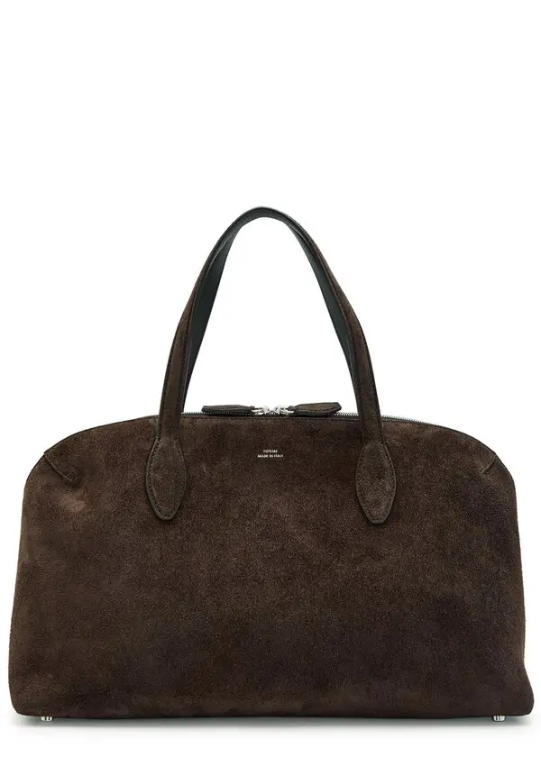 TOTEME Day Medium Suede Tote - Brown