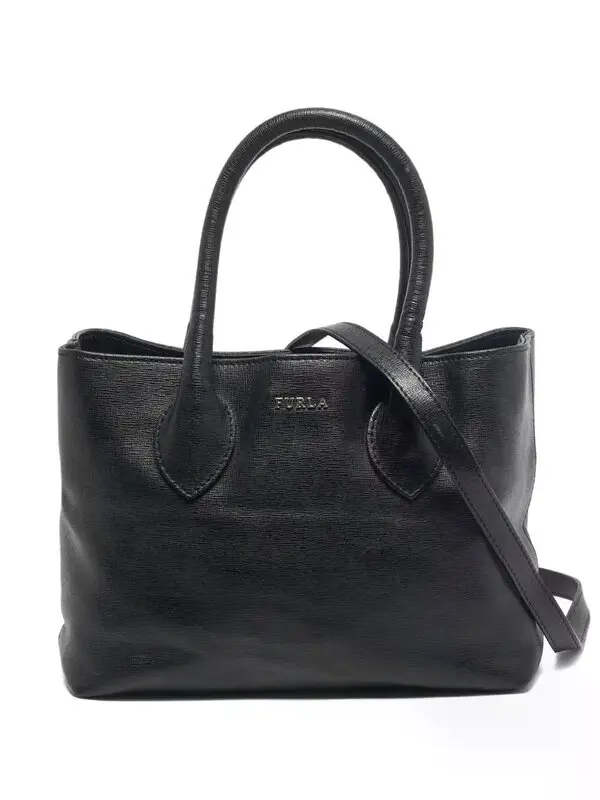 Furla Leather Tote Bag With Zip Compartment