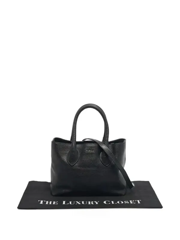 Furla Leather Tote Bag With Zip Compartment