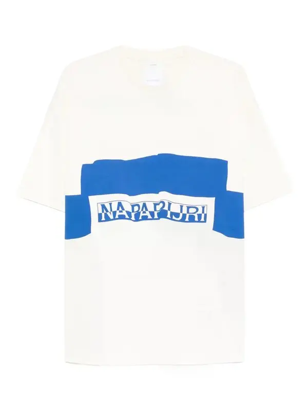 NAPAPIJRI Logo Crew-neck T-shirt - White