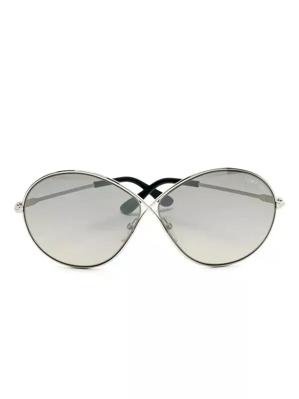 TOM FORD Rania 02 Round Sunglasses - Silver