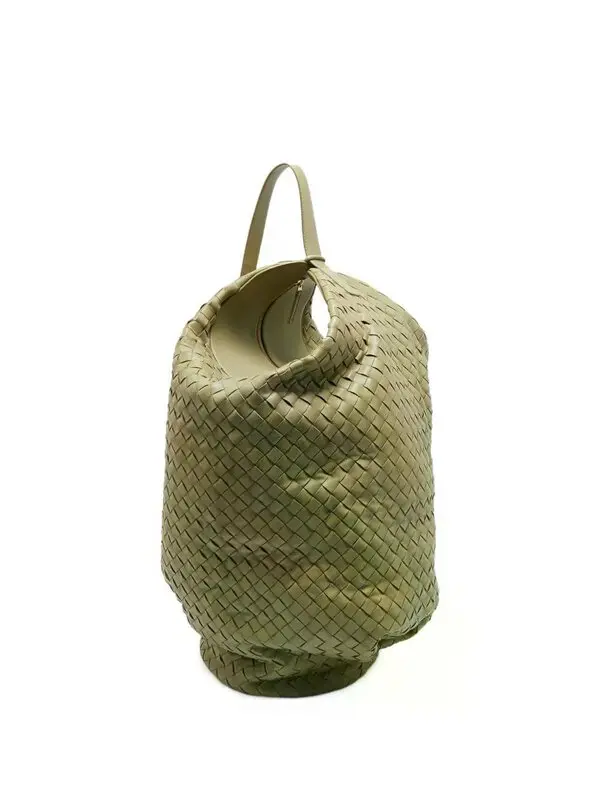 Bottega Veneta Large Hop Woven-leather Bag - Neutrals
