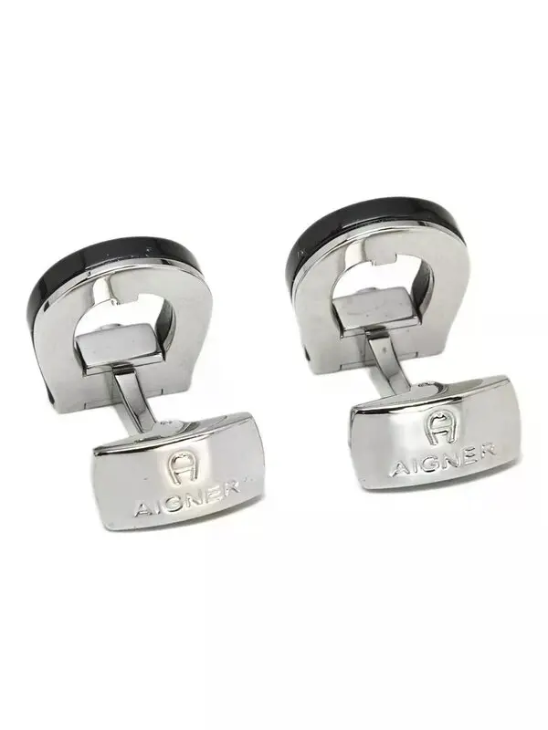 AIGNER Logo Ceramic Cufflinks