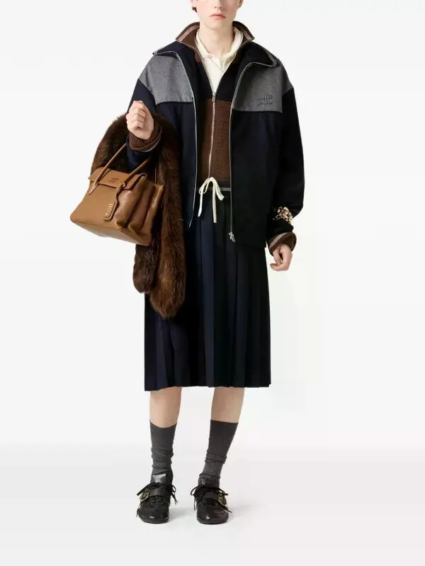 Miu Miu Velour Blouson Zipper Jacket