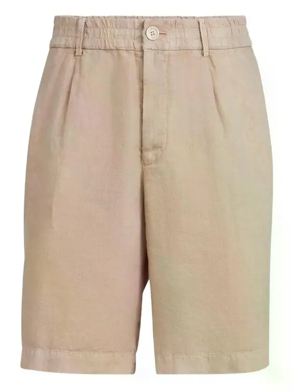 Brunello Cucinelli Garment-dyed Button-fastening Shorts - Neutrals