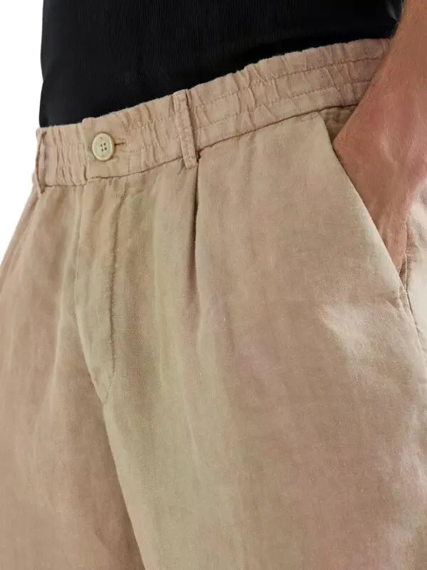 Brunello Cucinelli Garment-dyed Button-fastening Shorts - Neutrals