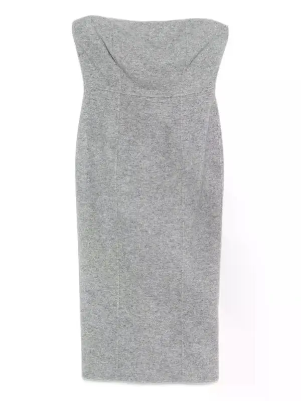 Max Mara Strapless Midi Dress