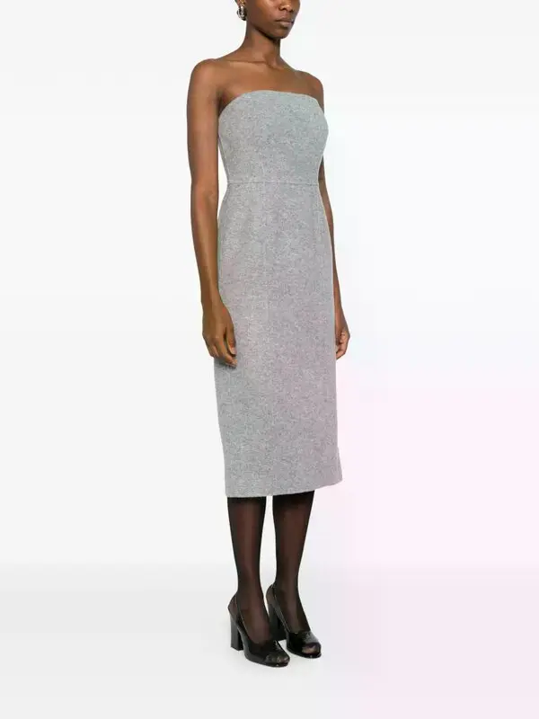 Max Mara Strapless Midi Dress