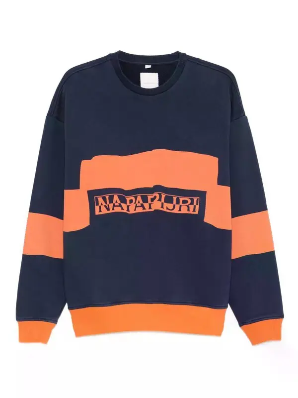 NAPAPIJRI Logo Striped Sweatshirt