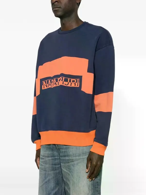 NAPAPIJRI Logo Striped Sweatshirt