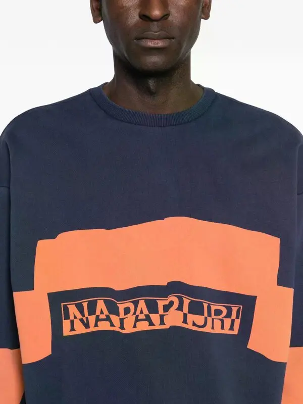 NAPAPIJRI Logo Striped Sweatshirt