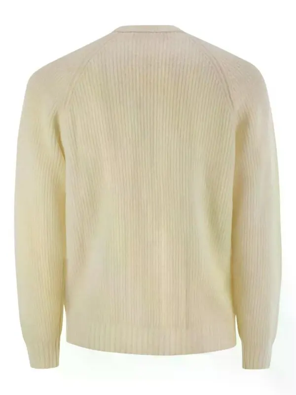 Peserico Crew-neck Ribbed Sweater - Neutrals