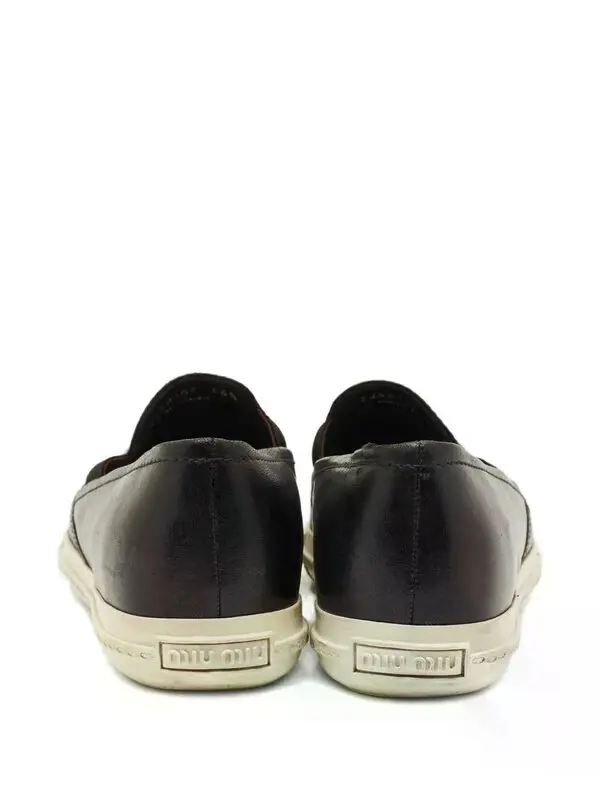 Miu Miu Cap-toe Leather Sneakers
