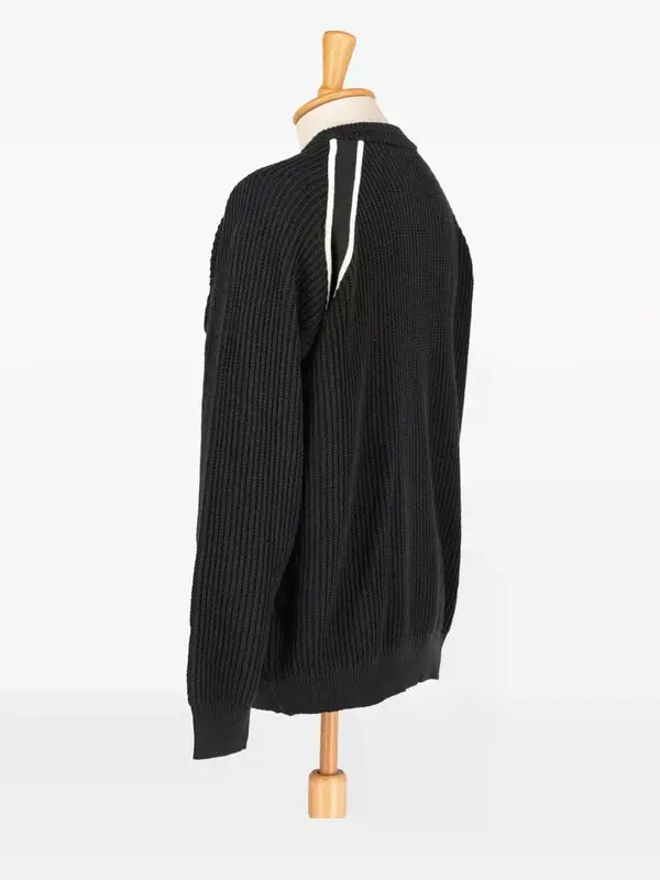 Gianfranco Ferre Ribbed Knit Printed Sweater