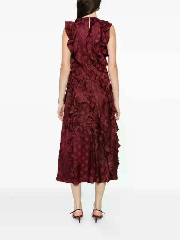 Ulla Johnson Kavita Cascading Ruffled Midi Dress