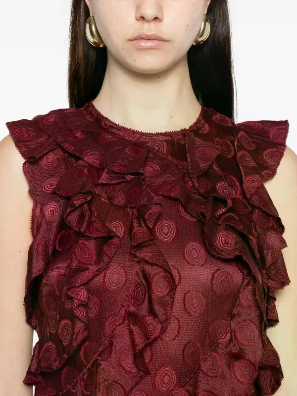 Ulla Johnson Kavita Cascading Ruffled Midi Dress