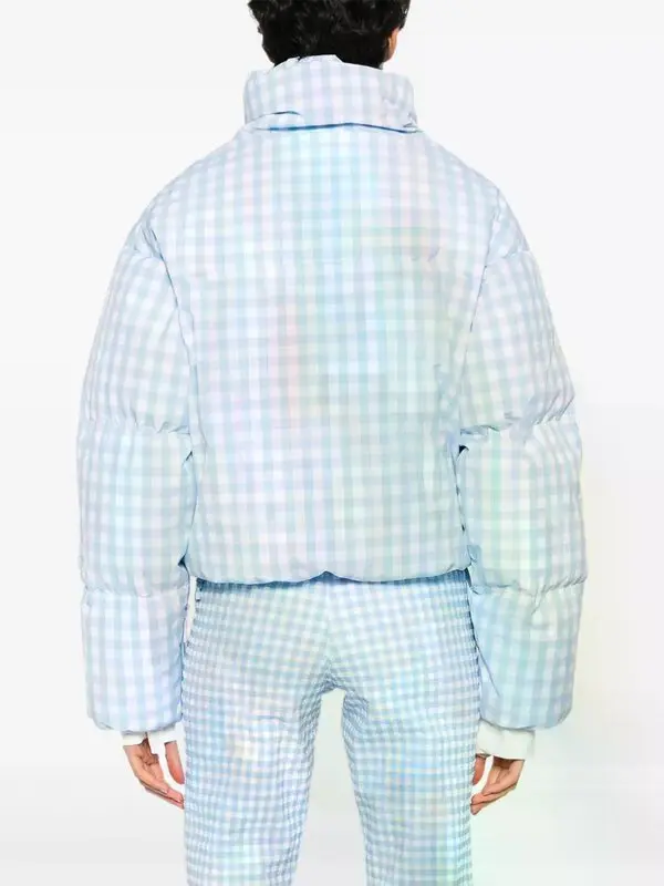 Cordova Cortina Checkered Puffer Ski Jacket - Blue