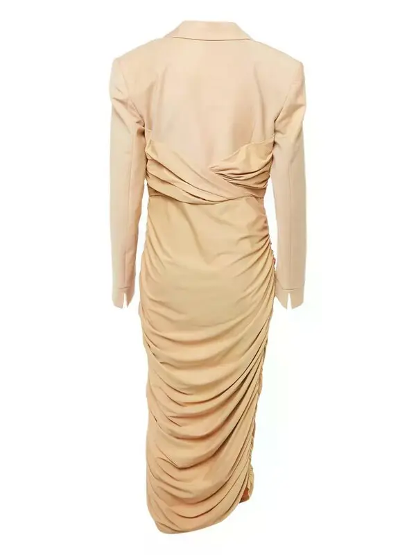 MAE CASSIDY Ruched Midi Dress