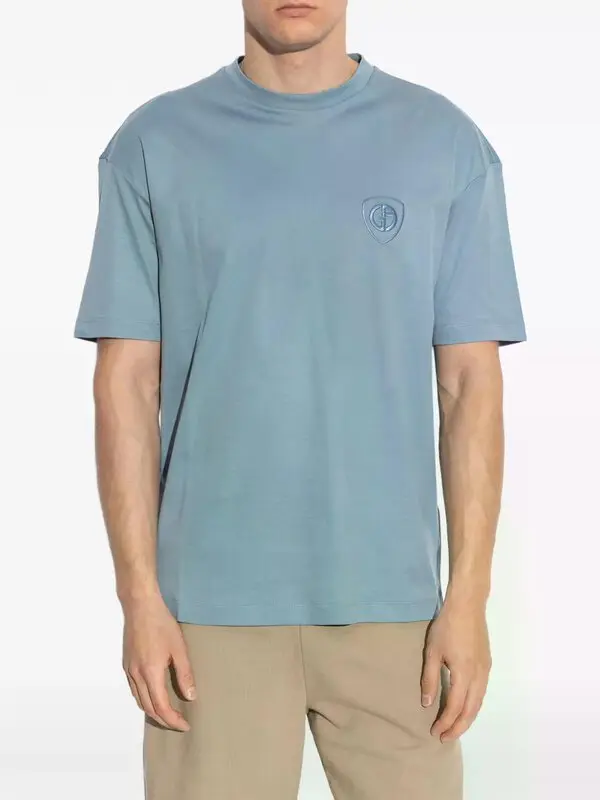 Giorgio Armani Emblem T-shirt - Blue