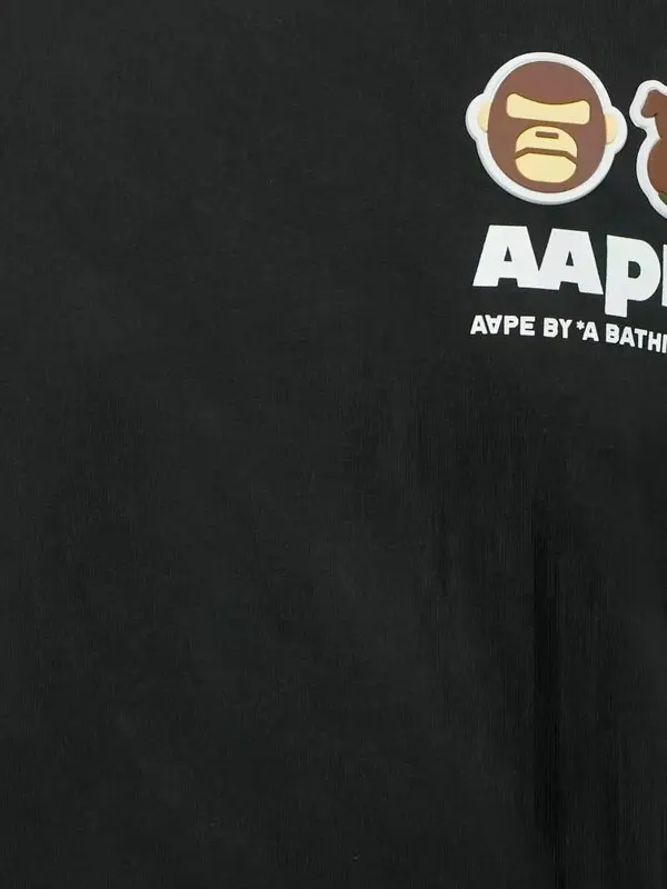 A BATHING APE Logo-detail T-shirt - Black
