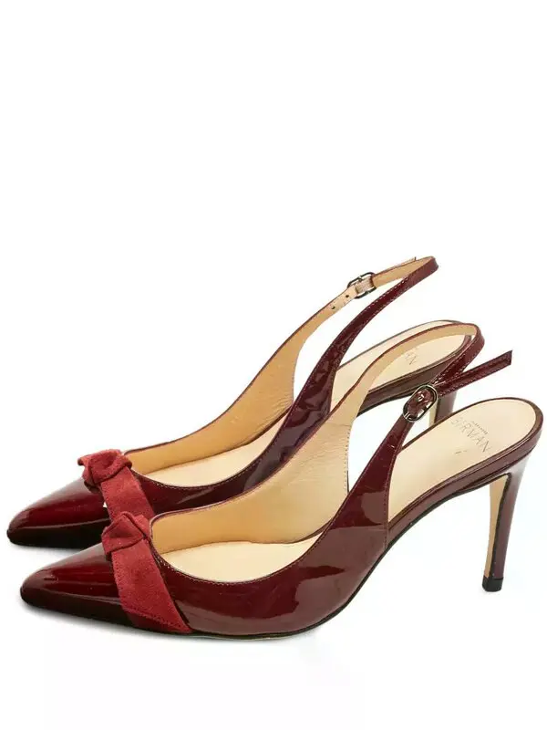 ALEXANDRE BIRMAN Bow-detail Slingback Pumps - Red