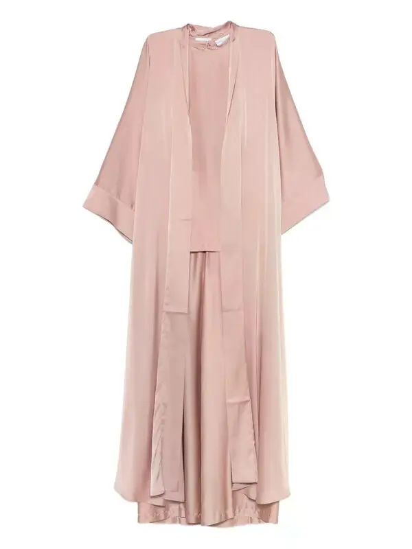 SILKYLICIOUS Abaya Three-piece Set - Pink